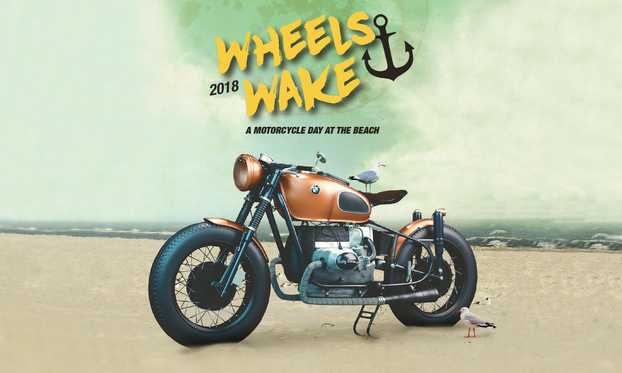 wheels & wake – a motorcycle day at the beach